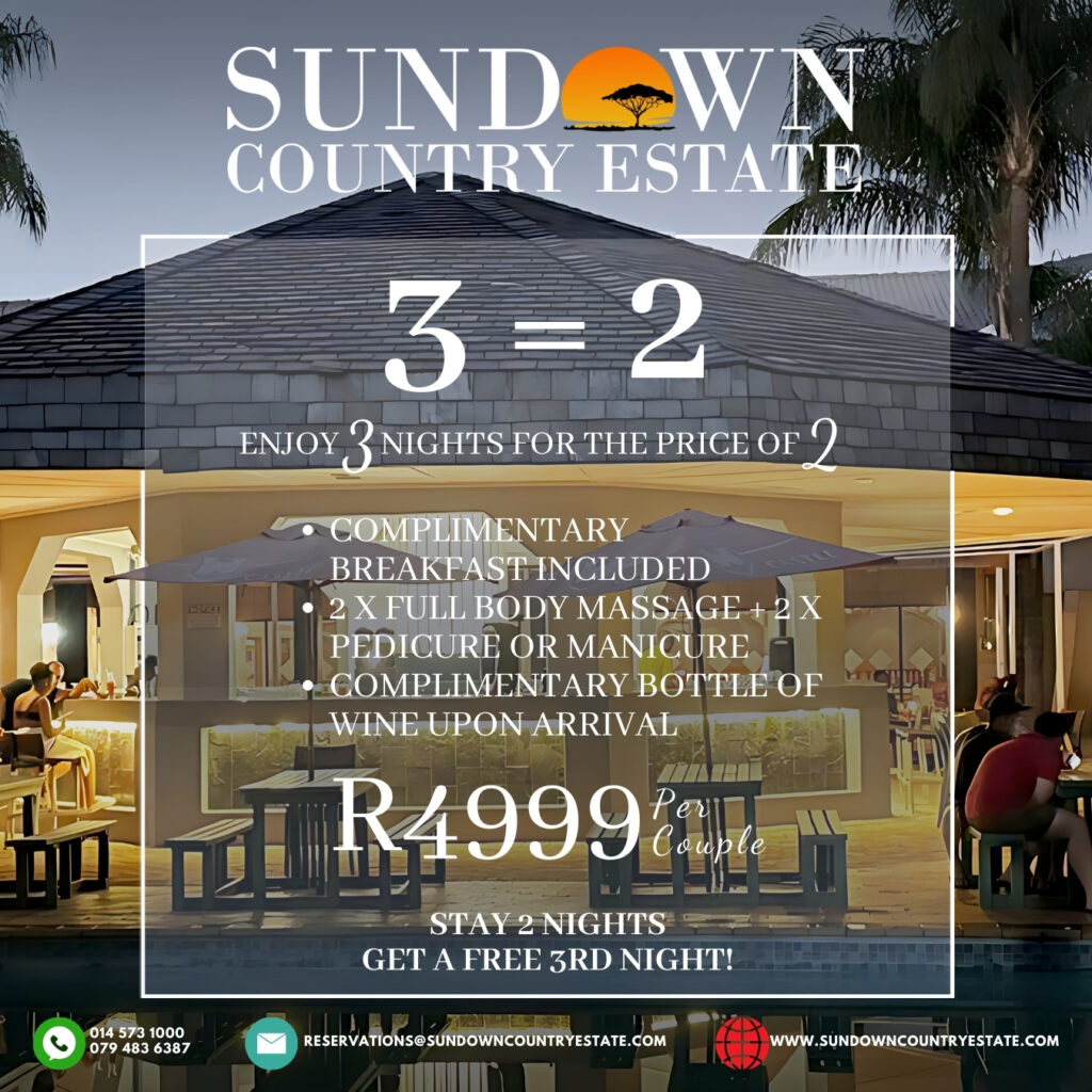 Specials & Discounts - Sundown Country Estate