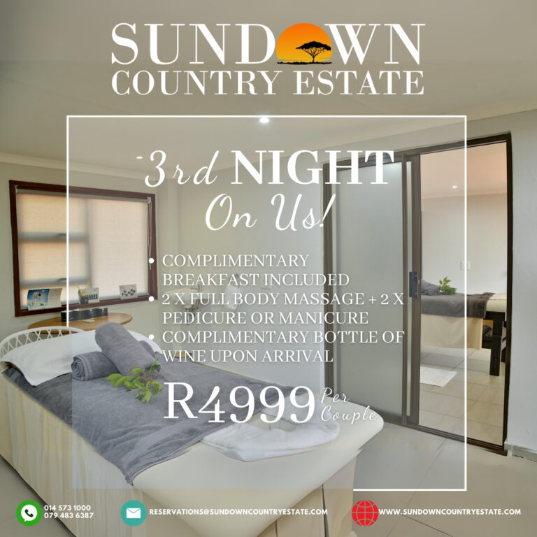 Specials & Discounts - Sundown Country Estate